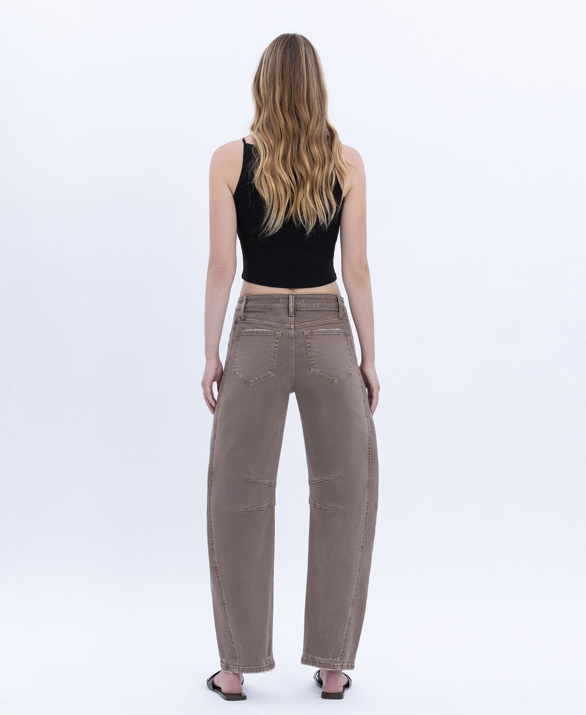 Flying Monkey Stone High Rise Crop Barrel Jeans – FLYING MONKEY